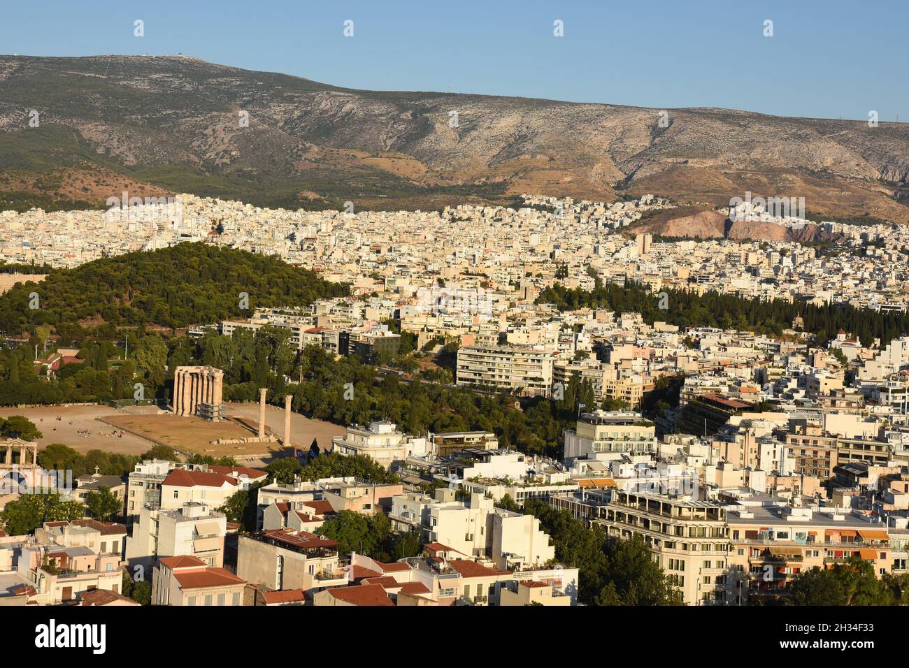 details of the construction of the columns of Acropolis in Athens in ...