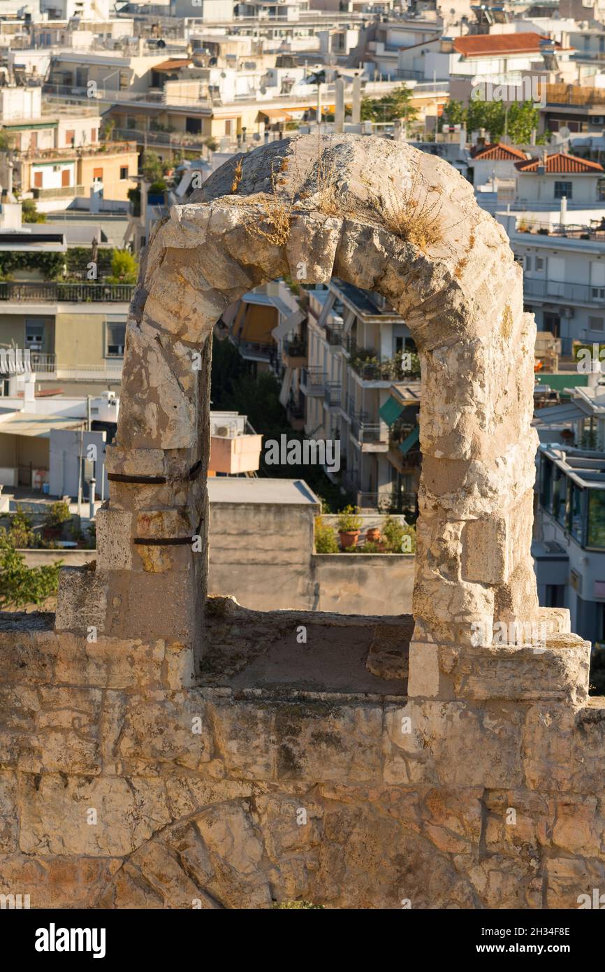 details of the construction of the columns of Acropolis in Athens in Greece Stock Photo - Alamy