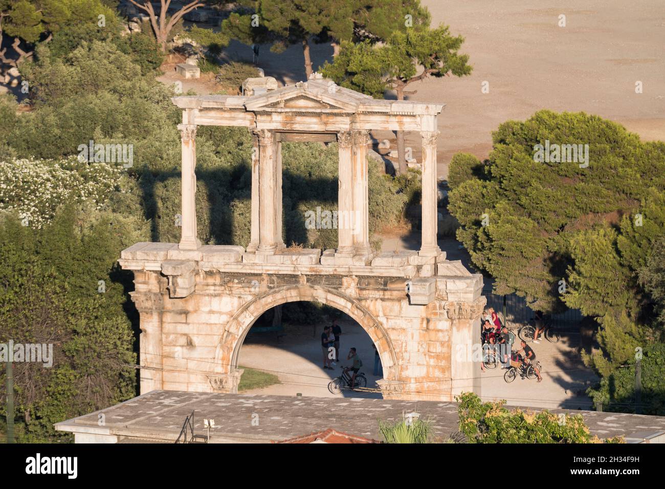 details of the construction of the columns of Acropolis in Athens in Greece Stock Photo - Alamy