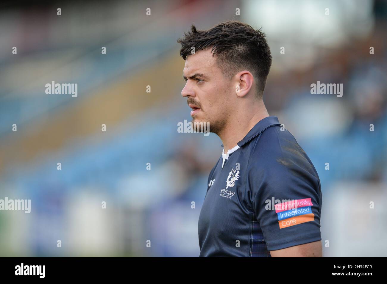 Featherstone, England - 24 October 2021 - Will Oakes of Scotland during ...
