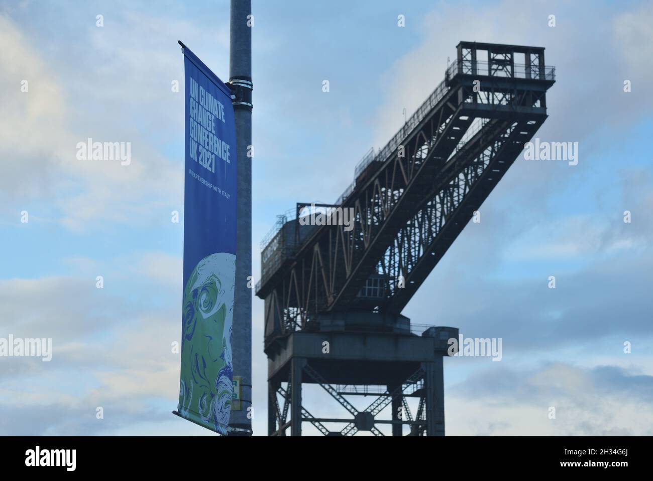 Glasgow COP 26 Climate Change campus Stock Photo - Alamy