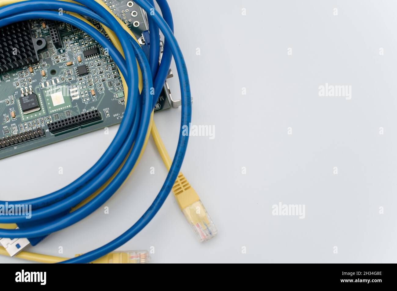 COMO, ITALY - Oct 23, 2021: electronic devices integrated circuit ...