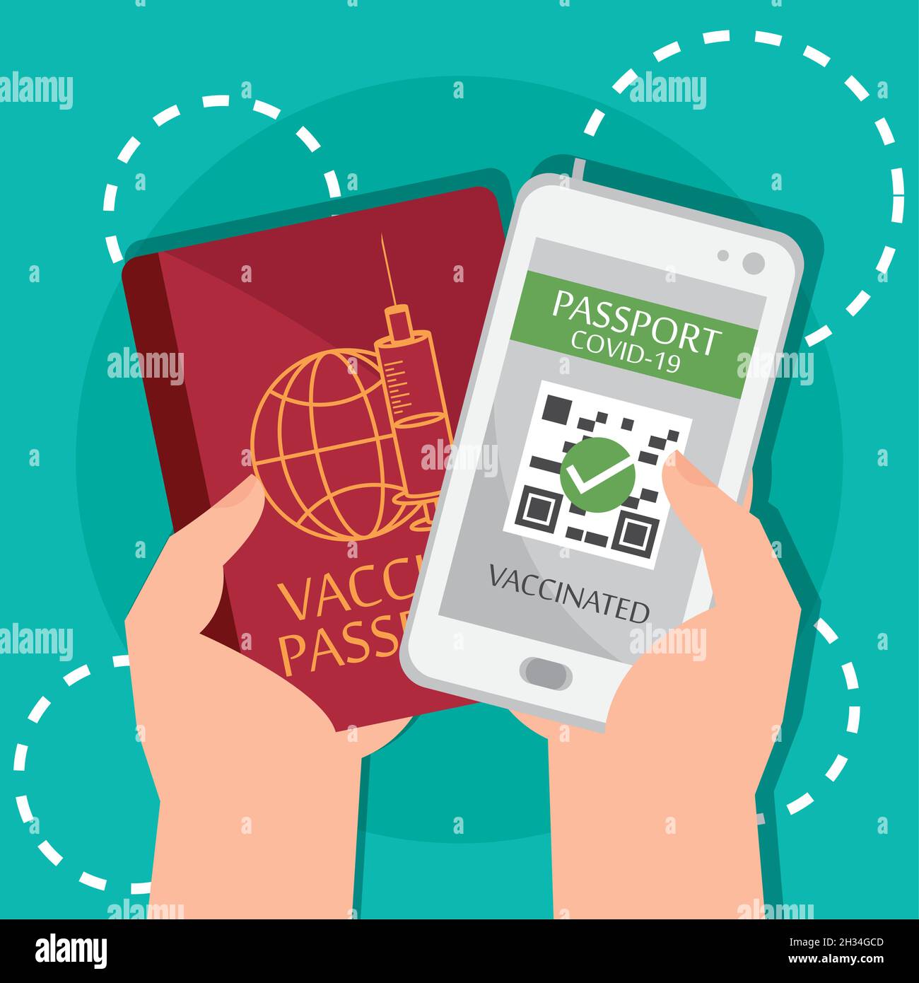 health passport concept Stock Vector Image & Art - Alamy