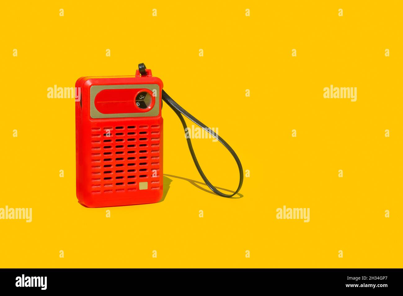 Red vintage style portable hi-res stock photography and images - Alamy