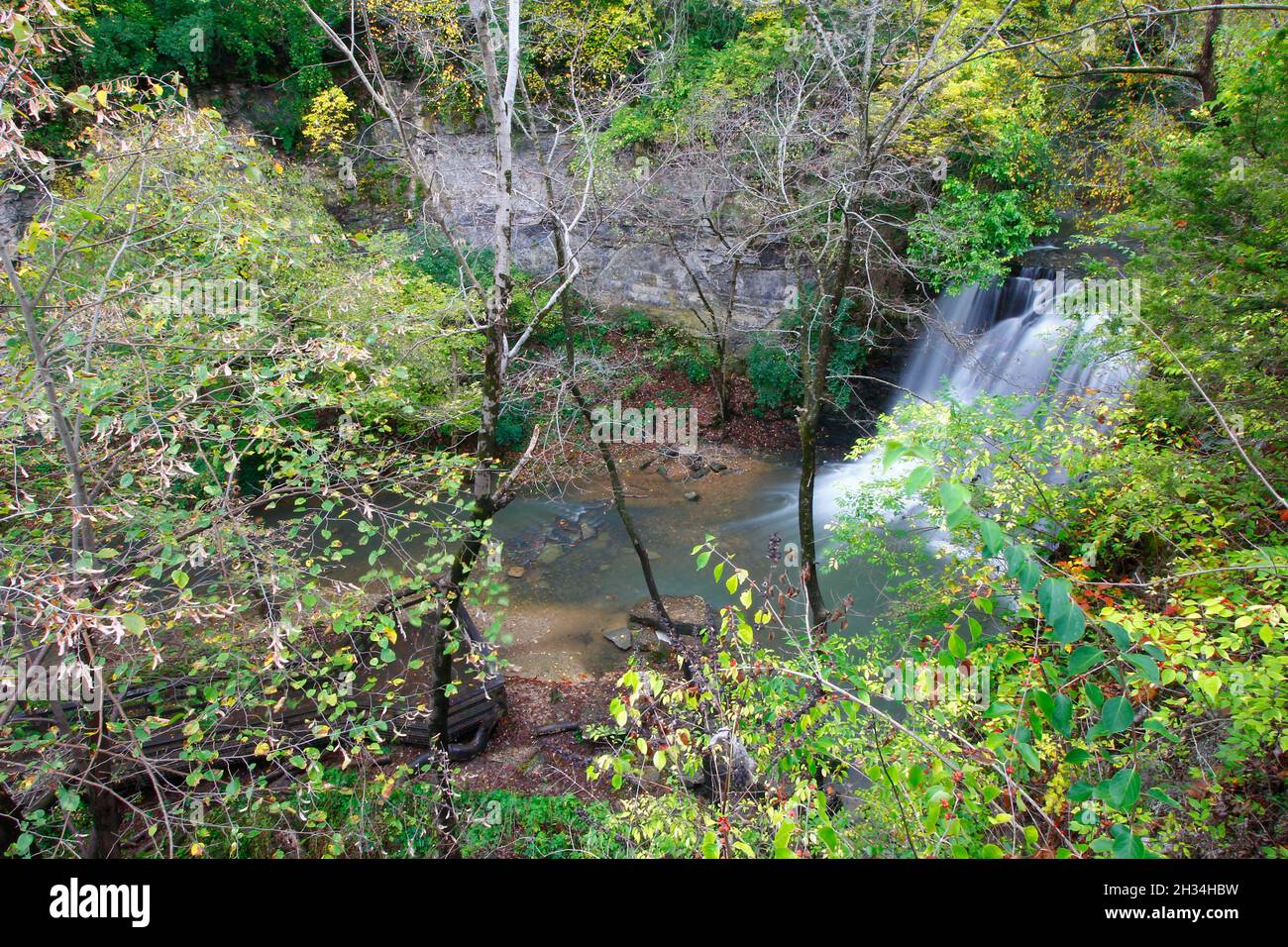 Hayden Run Falls Park in Autumn, Columbus, Ohio Stock Photo - Alamy
