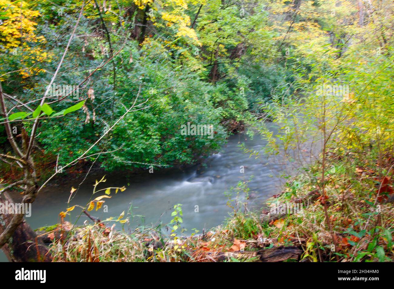 Hayden Run Falls Park in Autumn, Columbus, Ohio Stock Photo - Alamy