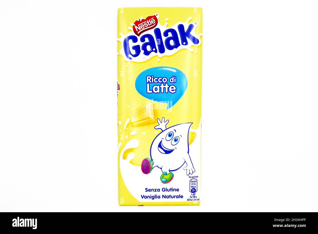 Galak white Chocolate bar. Galak is a brand of Nestlé Stock Photo - Alamy