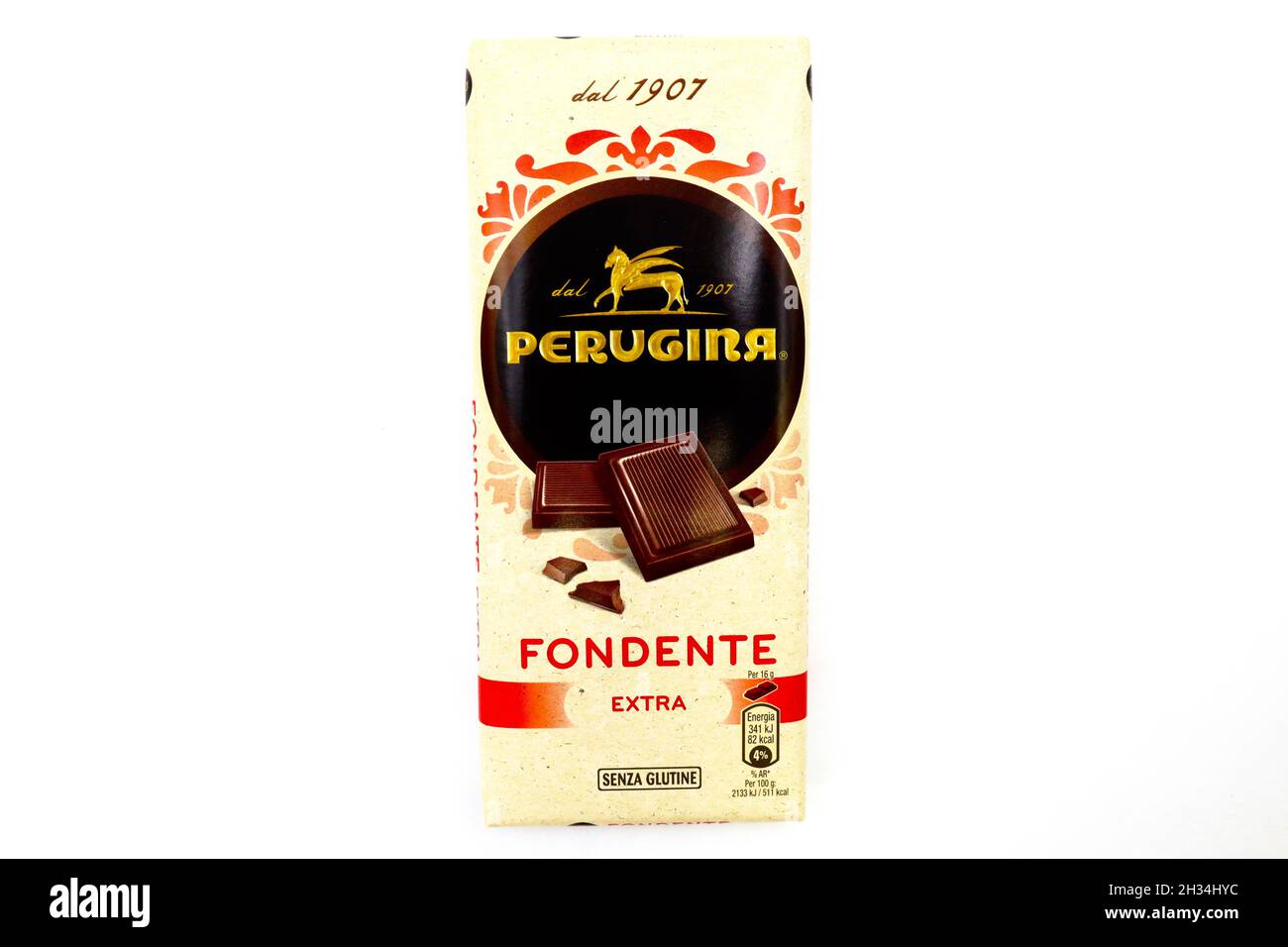 Perugina dark Chocolate bar. Perugina is an Italian Brand of ...
