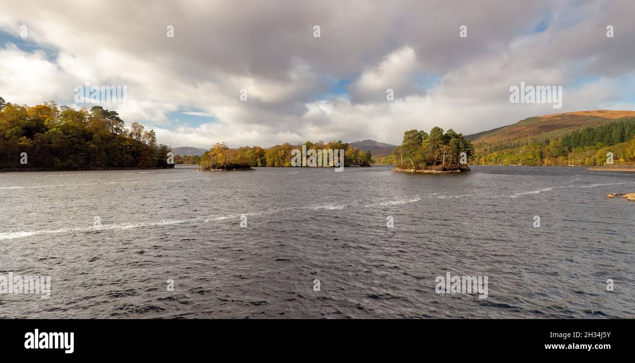 A Loch in the Trossachs National Park in Stirlingshire Scotland, UK ...