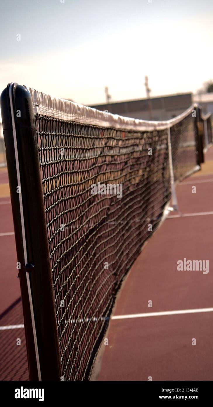 Tennis Court Net Stock Photo - Alamy