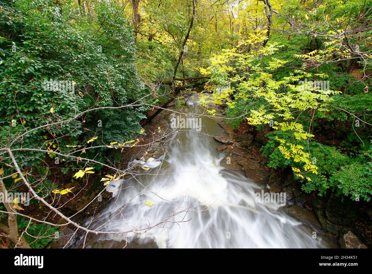 Indian Run Falls Park in Autumn, Dublin, Ohio Stock Photo - Alamy