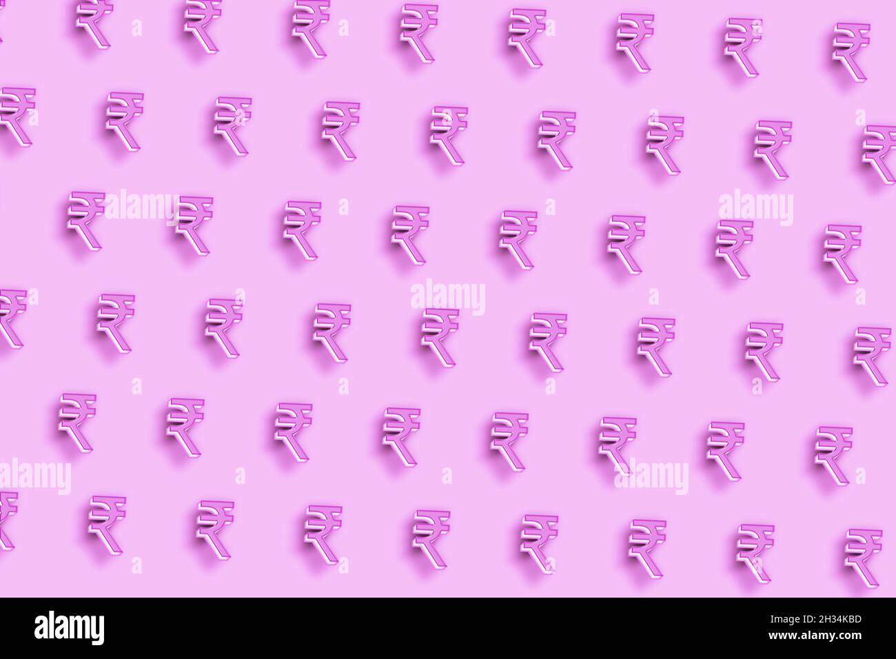 Indian Rupee, INR Rupee currency, Monetary currency symbol, Pink ...