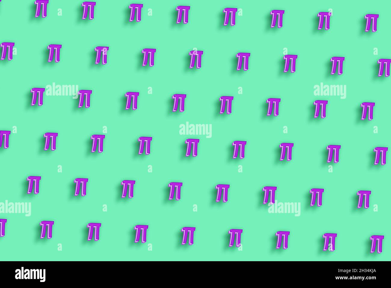 Pi sign. Pi letter, Greek Alphabet Symbol, green minimal background ...