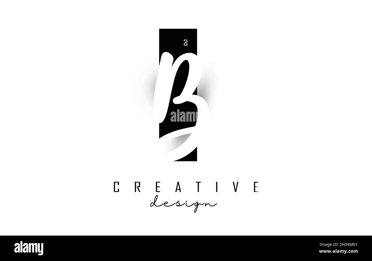 Letters IB logo with a minimalist design. Letters I and B with ...