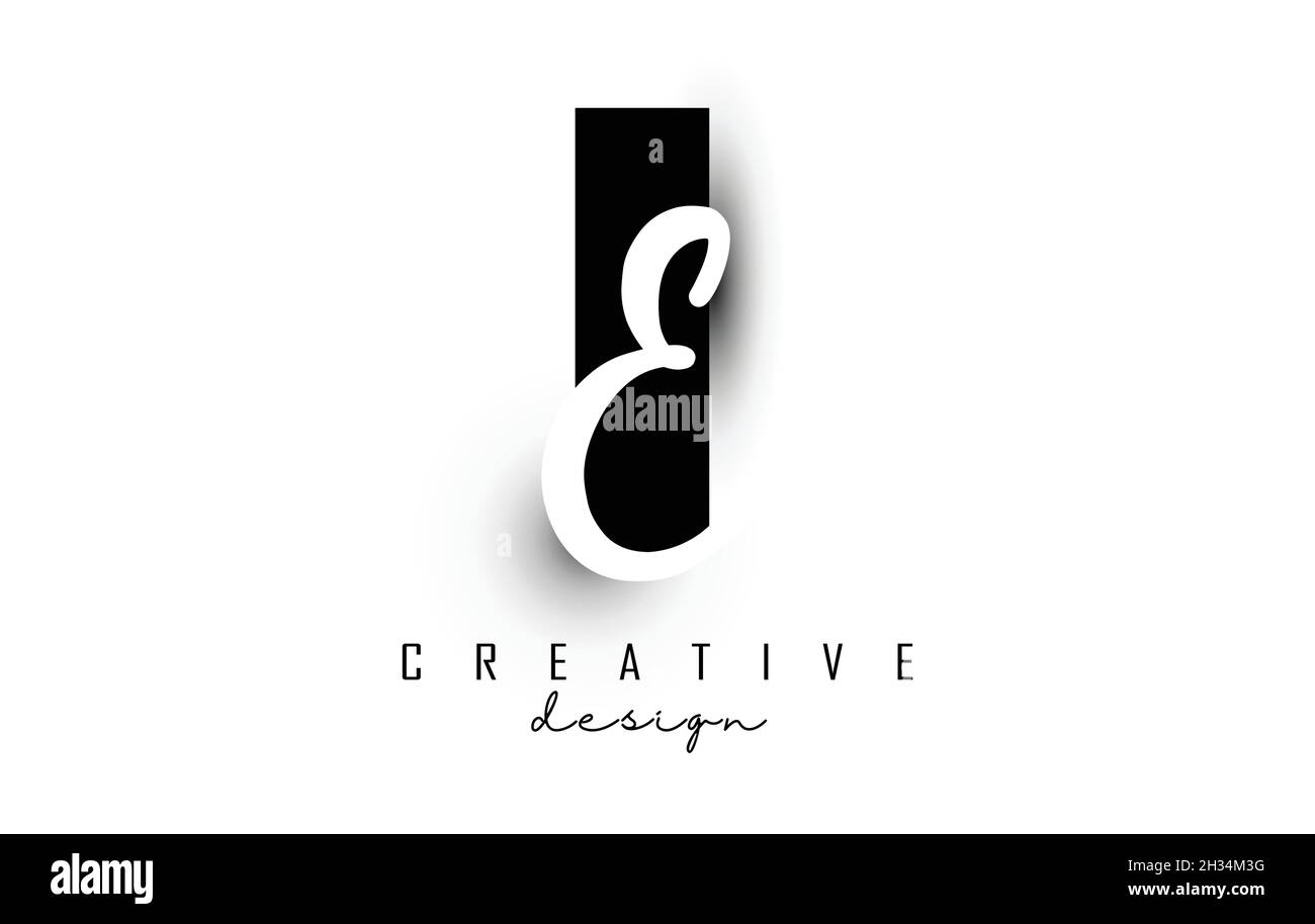 Letters IE logo with a minimalist design. Letters I and E with ...