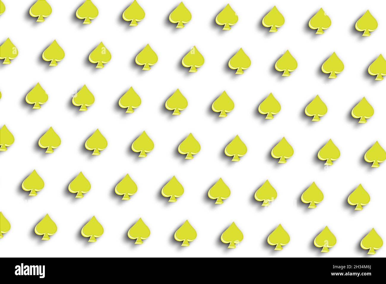 Spade card symbol, playing cards symbol, white minimal background Stock ...