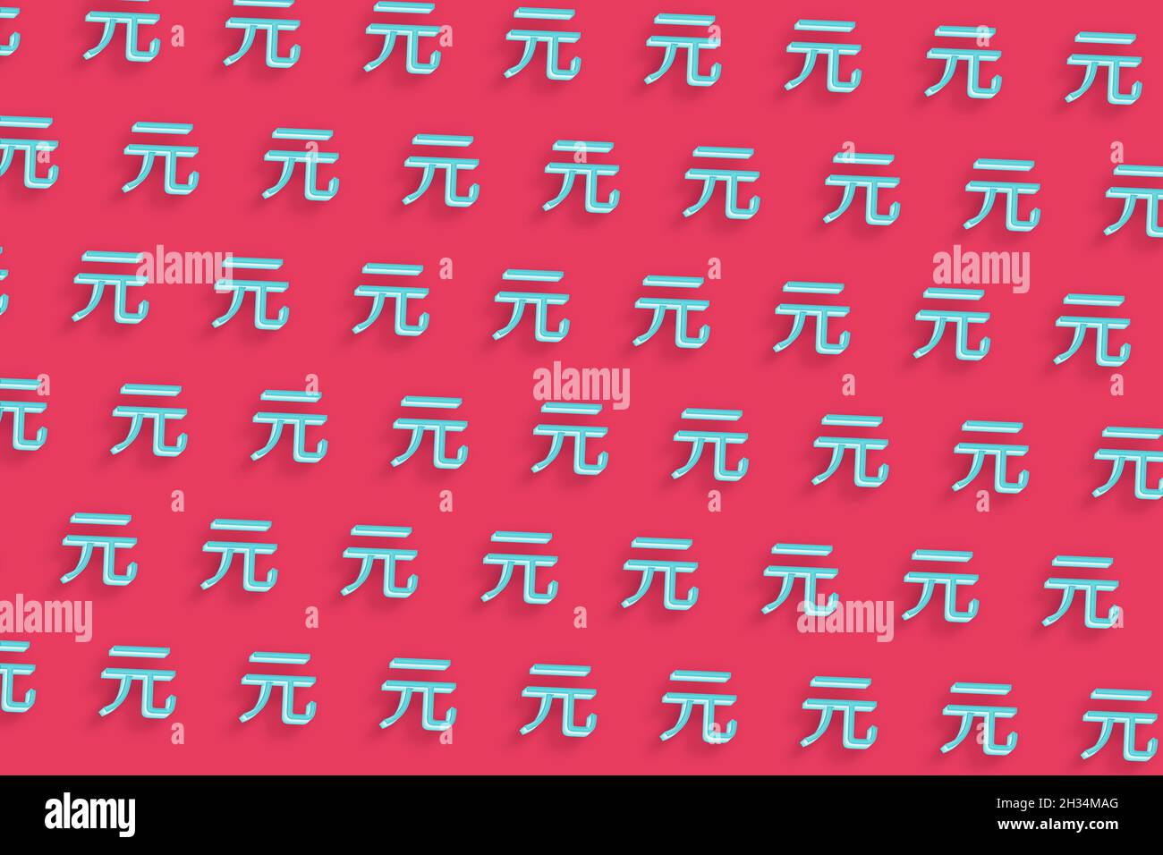 Taiwan Dollar, TWD Dollar currency NT$, Monetary currency symbol, Red ...