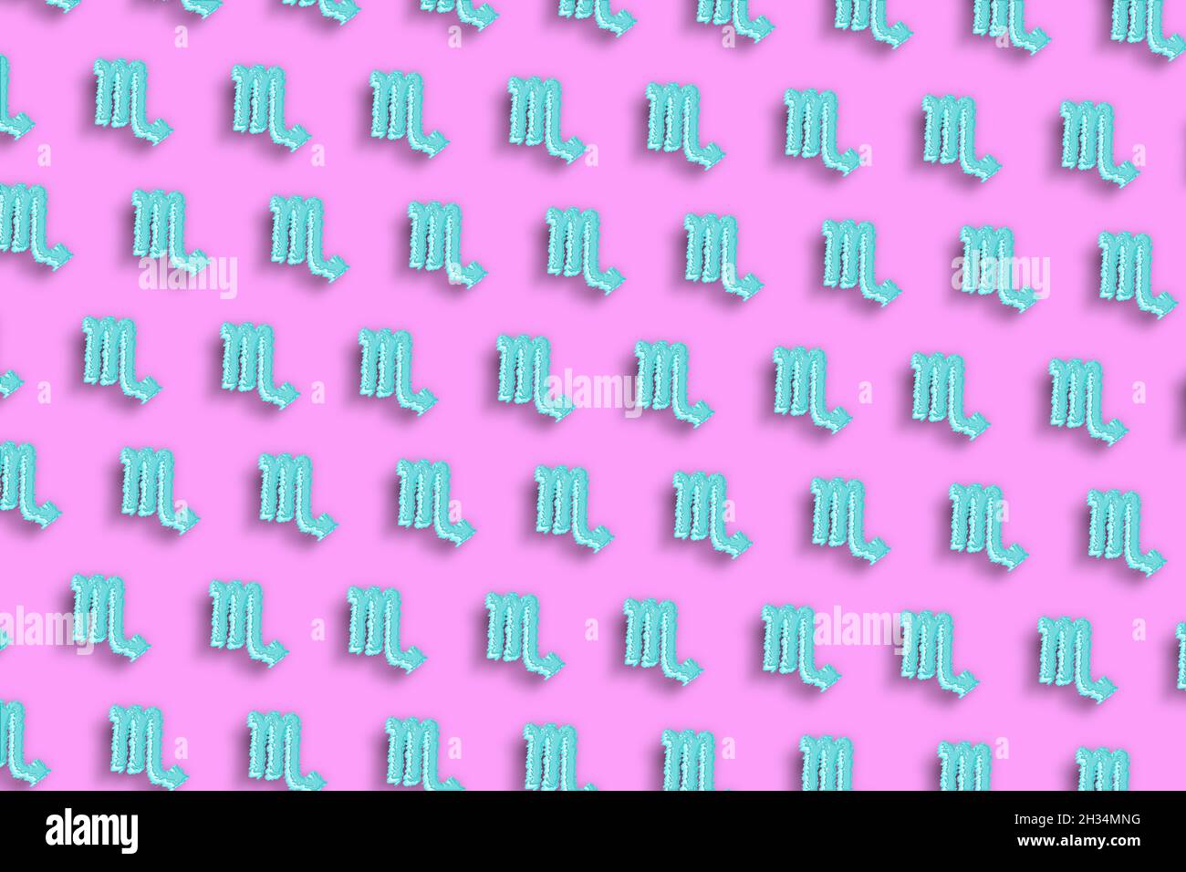 Scorpio zodiac sign, Scorpio minimal background, Pink minimal ...