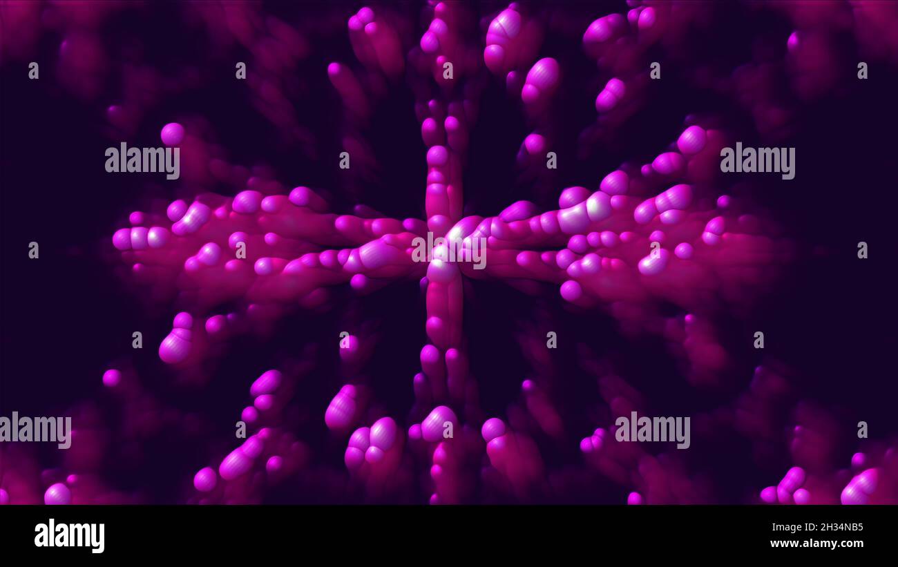Computer generated texture from many bubbles and particles. 3D ...