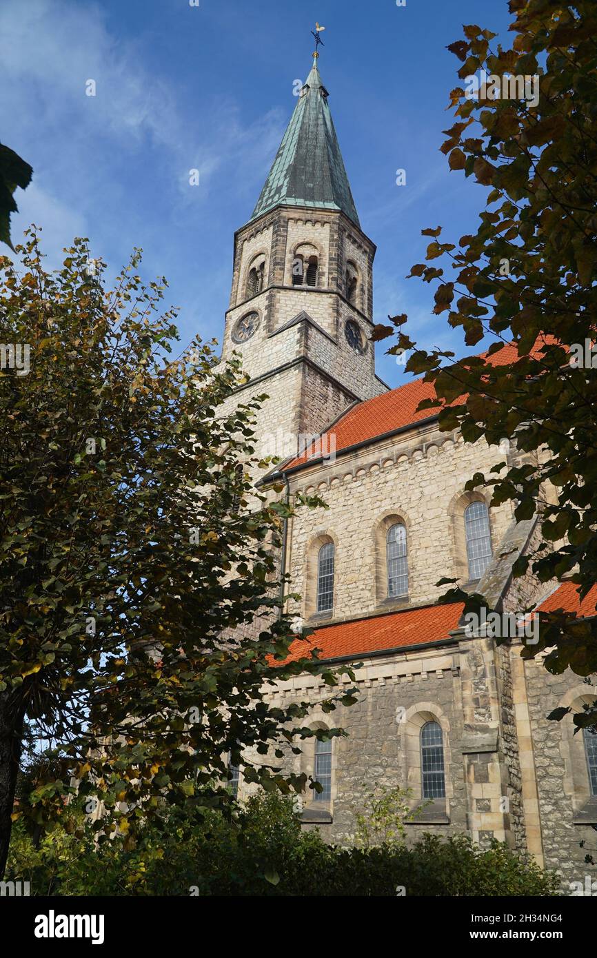 The catholic parish church Saint Cäcilia from 1886 in the municipality ...