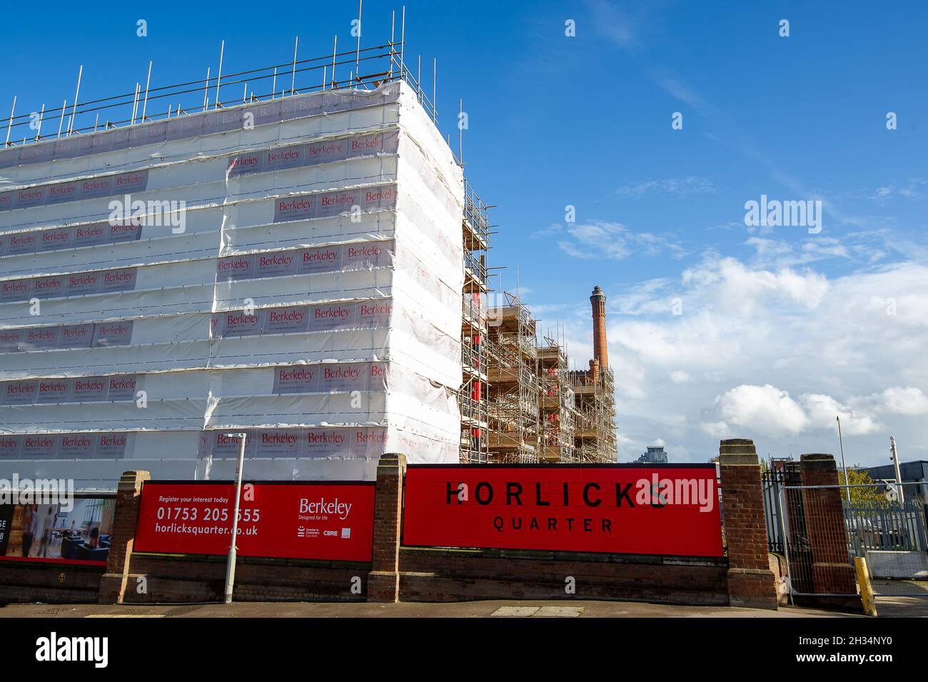 Slough, UK. The former Horlicks Factory site in Slough is undergoing a ...