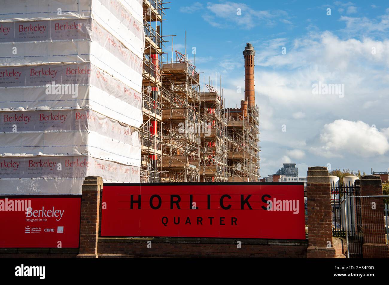 Slough, UK. The former Horlicks Factory site in Slough is undergoing a ...