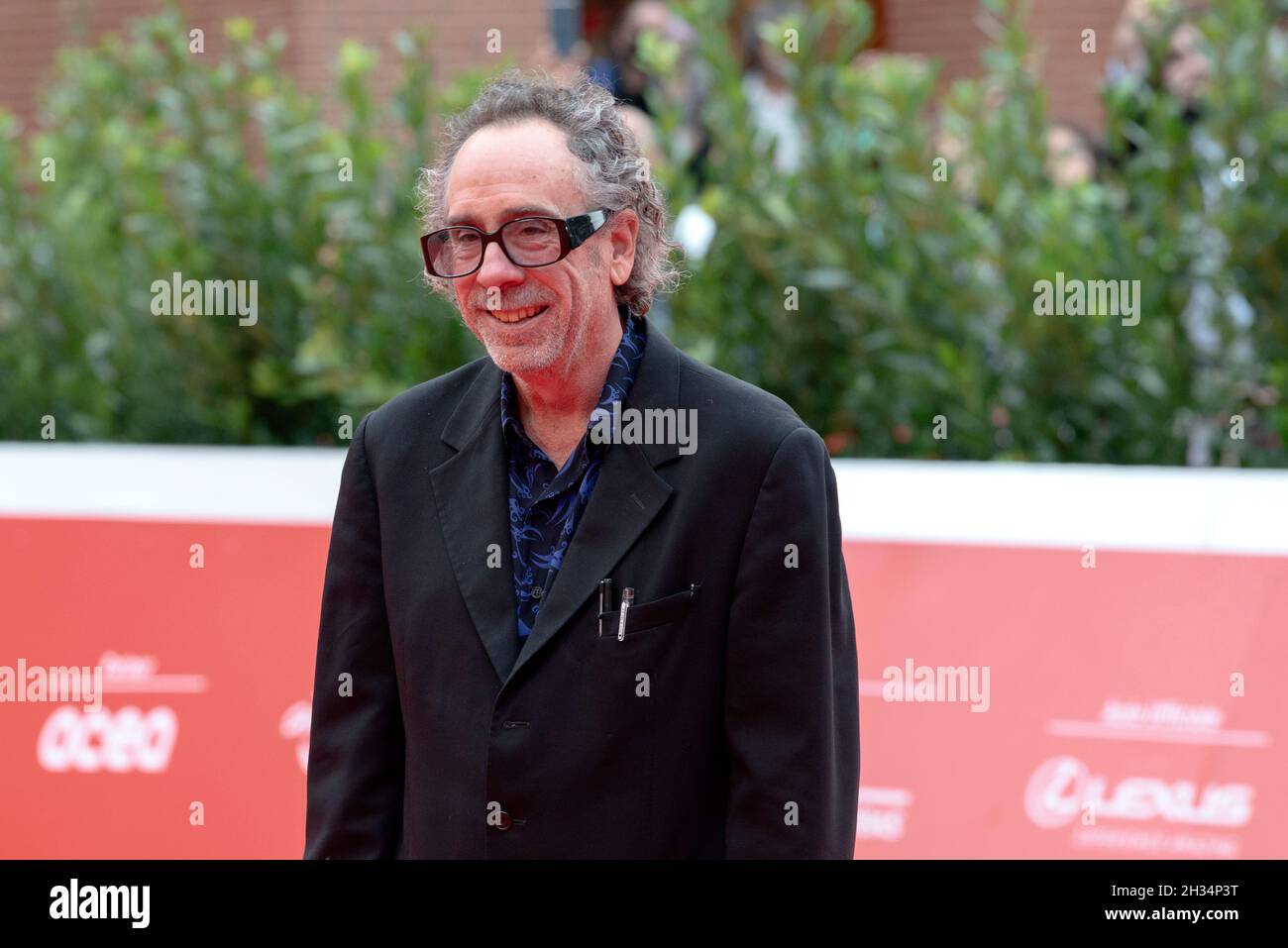 Tim Burton attending the red carpet at 16th Rome Film Fest Stock Photo ...