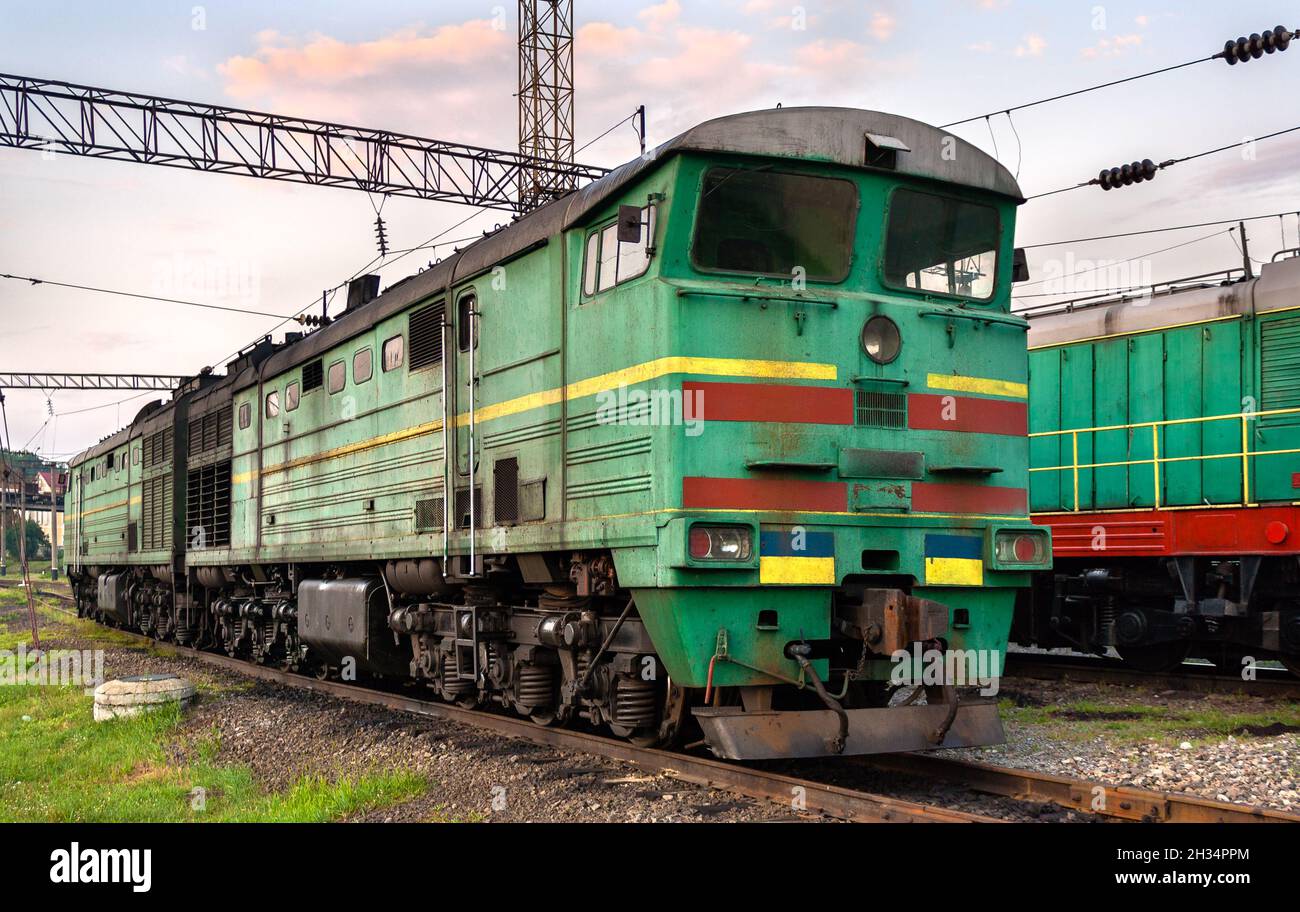 Soviet electric locomotive hi-res stock photography and images - Alamy