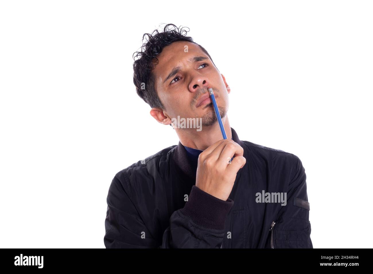 Person Remembering Something