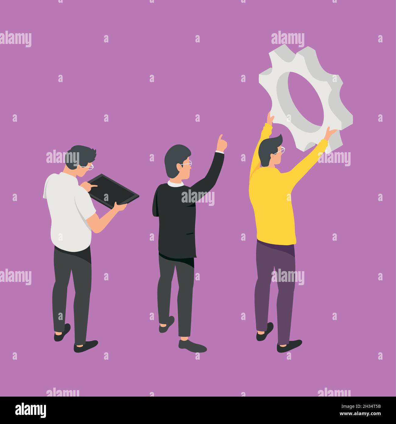 Developers teaching hi-res stock photography and images - Alamy