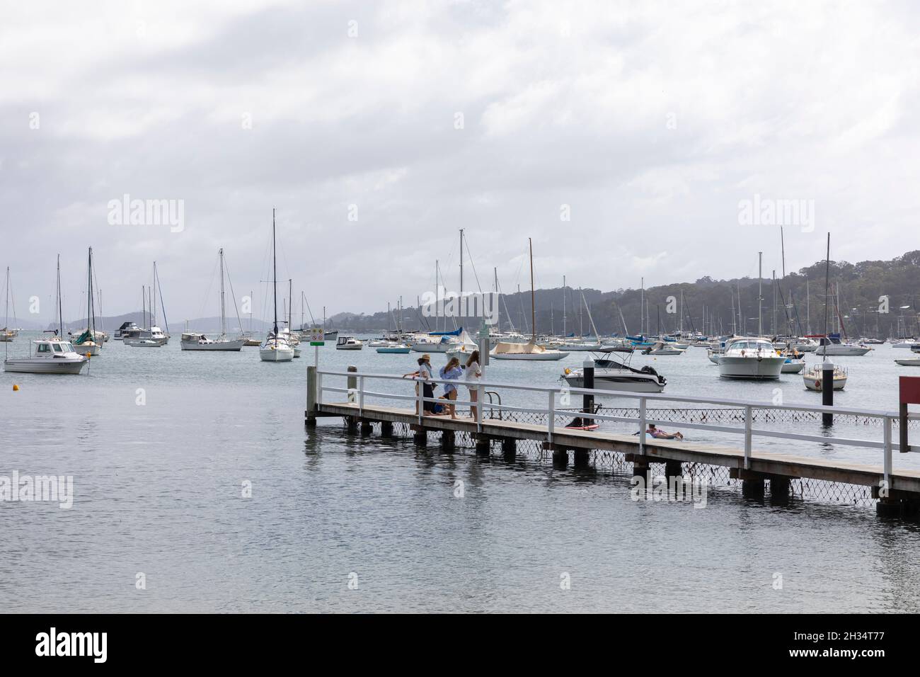 Pittwater in Sydney northern beaches area, with views of ku ring Gai ...