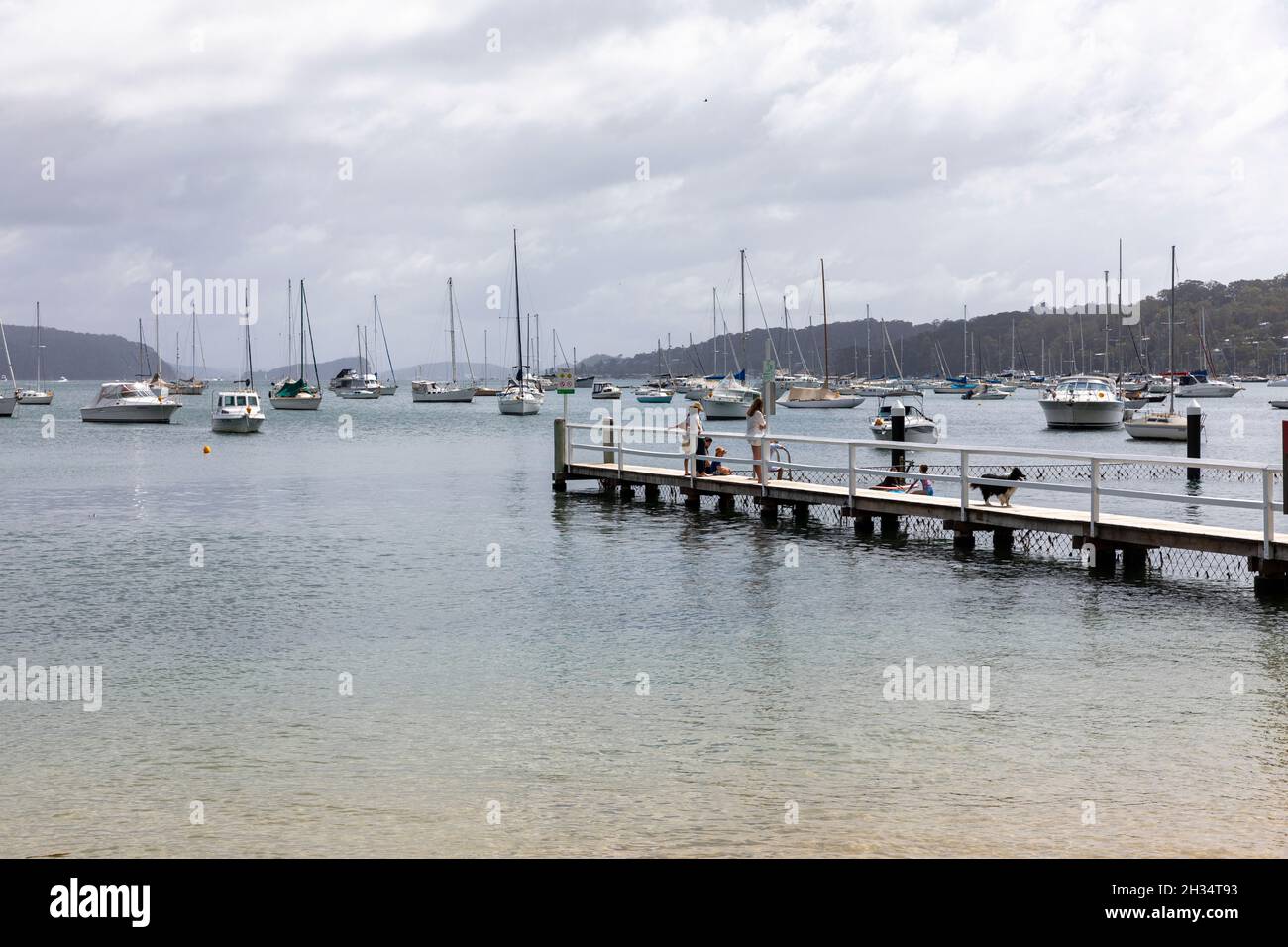 Pittwater in Sydney northern beaches area, with views of ku ring Gai ...