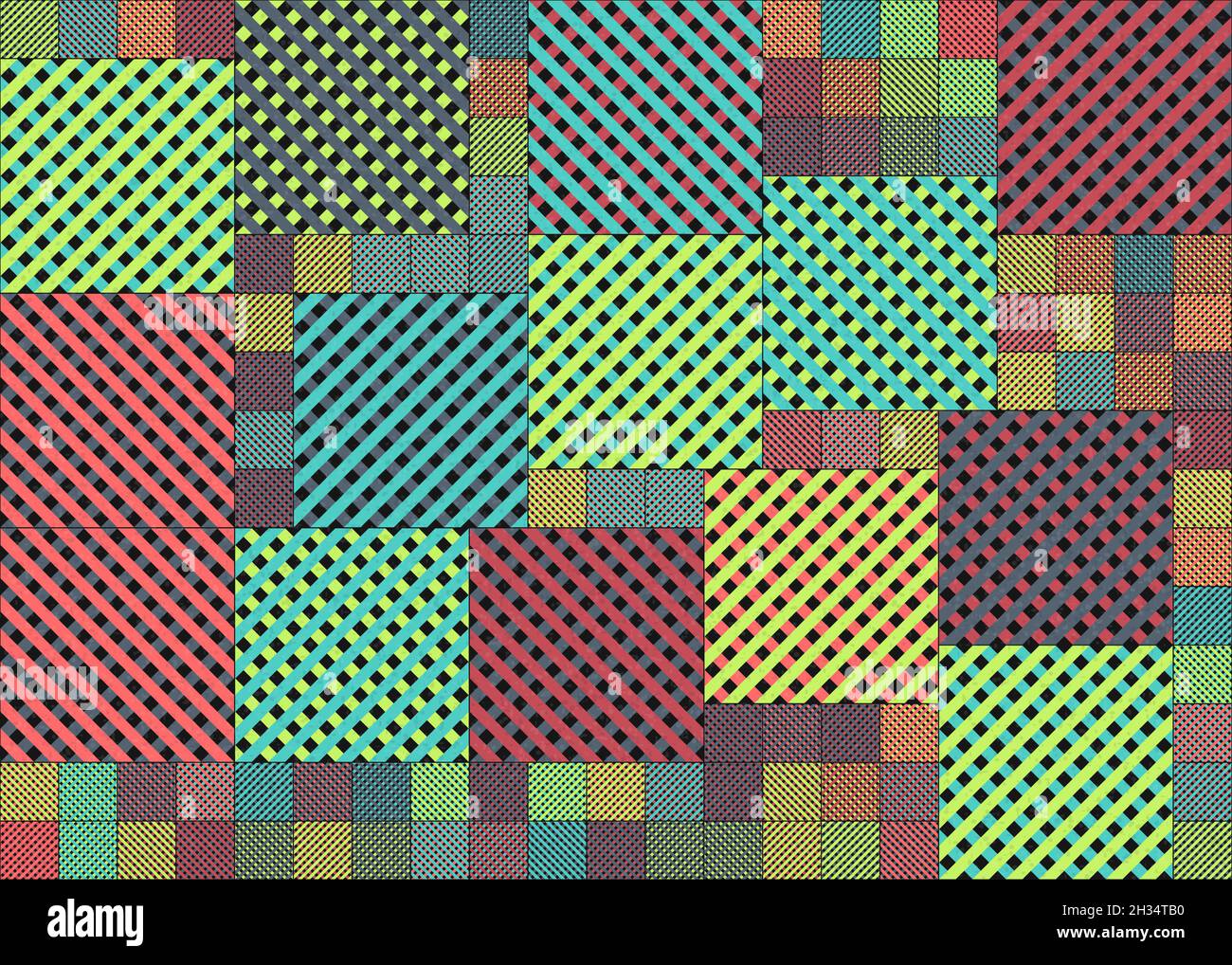 Abstract Geometrical Generative Computational Art Illustration Stock Vector Image And Art Alamy