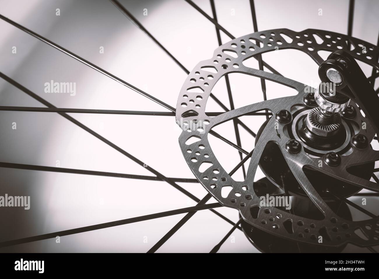 Closeup the disc break system of the moutain bike Stock Photo - Alamy