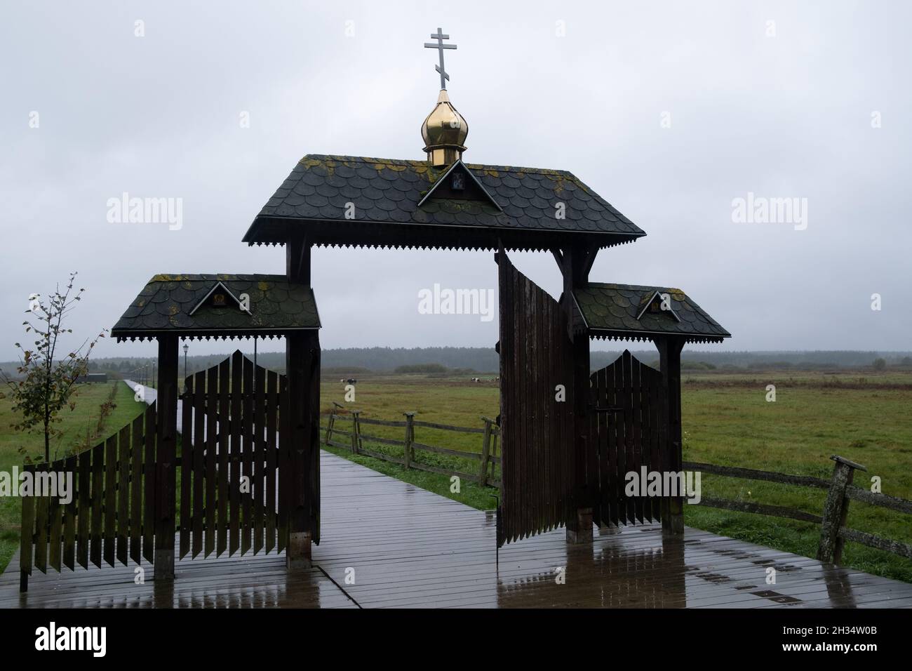 Odrynki, Poland - 20 October 2020: Orthodox hermitage in Podlasie, Skit ...
