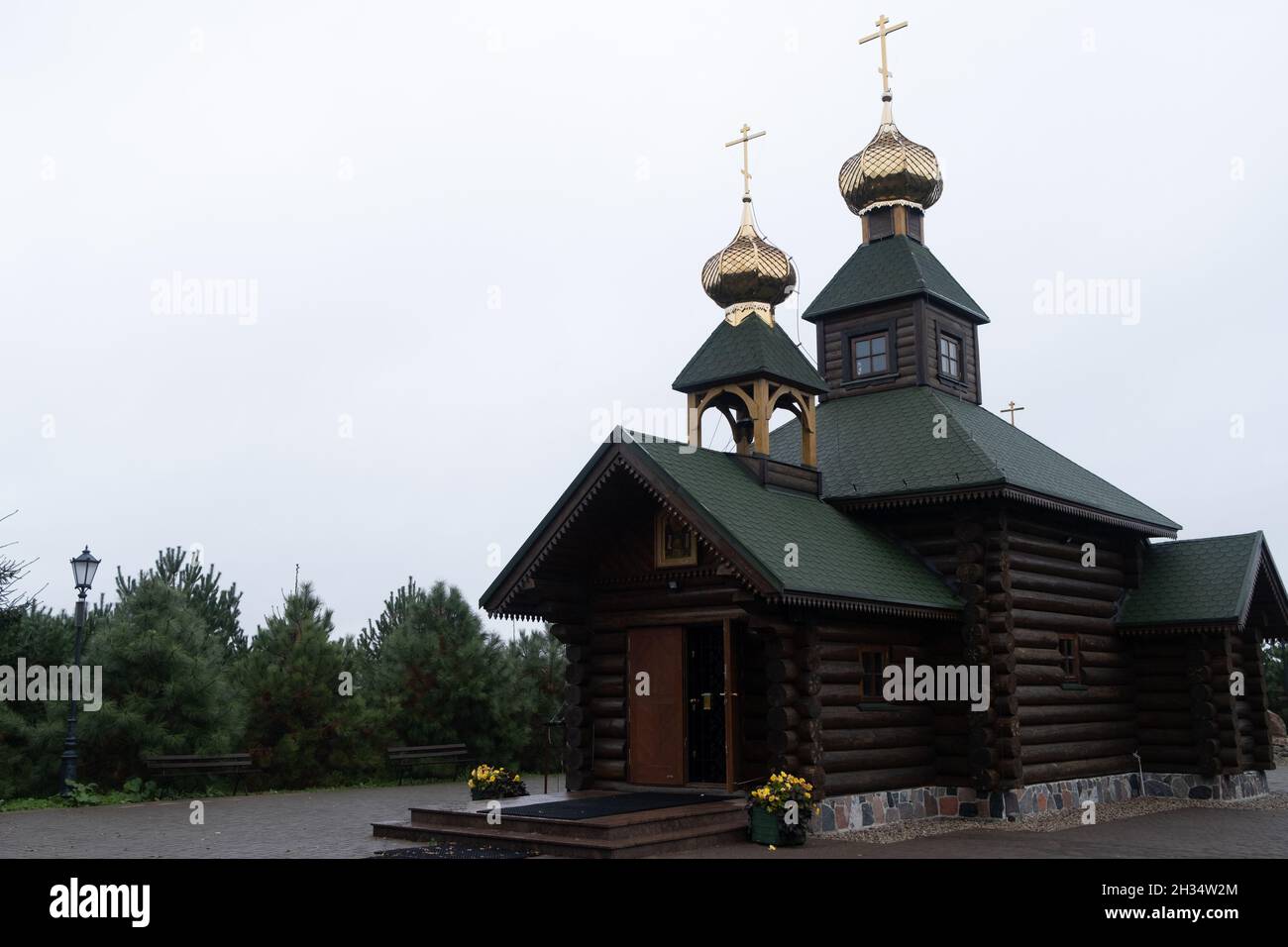 Odrynki, Poland - 20 October 2020: Orthodox hermitage in Podlasie, Skit ...