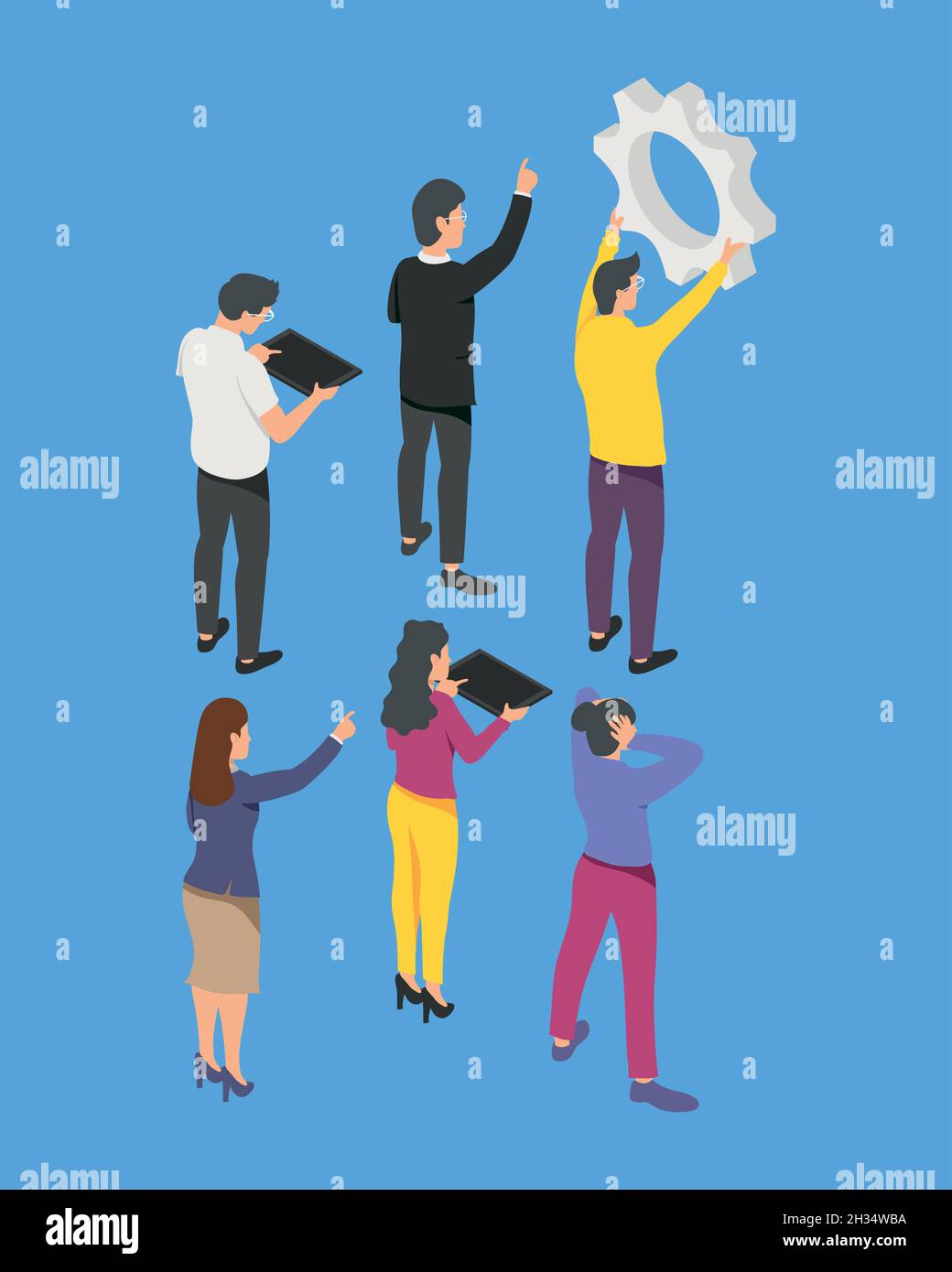 Developers teaching hi-res stock photography and images - Alamy