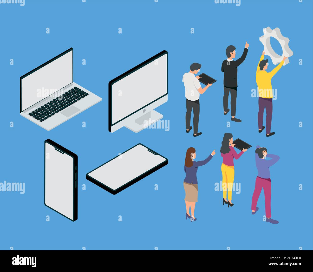 Developers teaching hi-res stock photography and images - Alamy