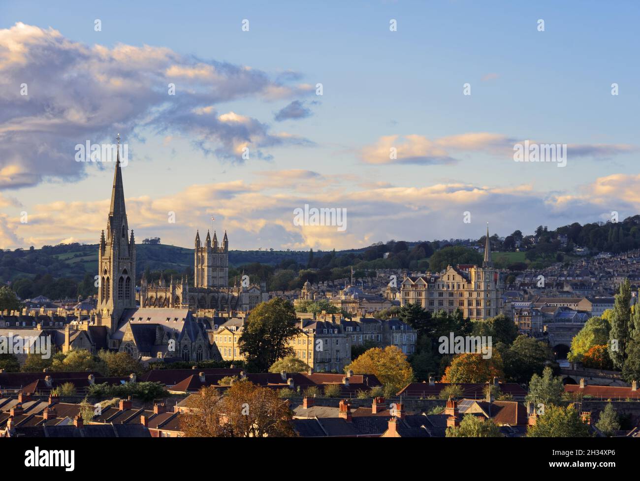 Bath skyline in the autumn Stock Photo - Alamy