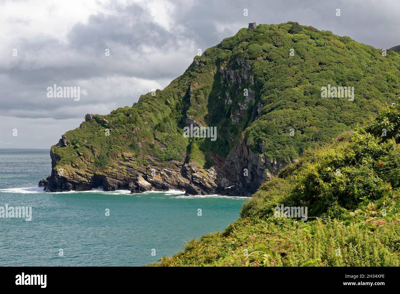 Lee Bay and Duty Point near Lynmouth, Exmoor, Devon, UK Stock Photo - Alamy