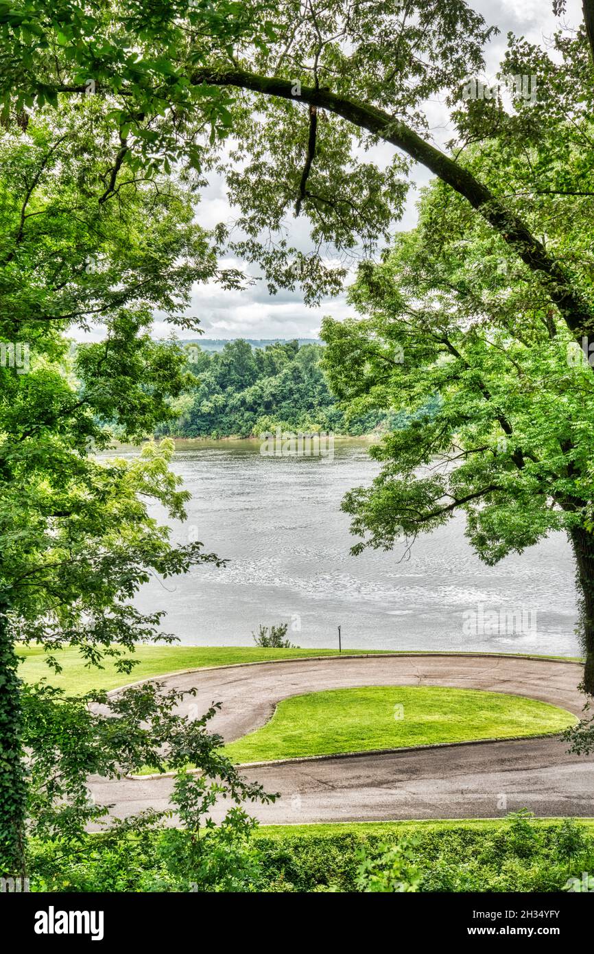 The site of Pittsburg Landing on the Tennessee River at the Shiloh ...