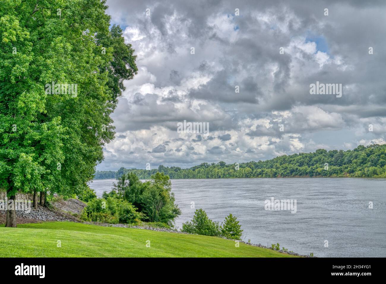 The site of Pittsburg Landing on the Tennessee River at the Shiloh ...