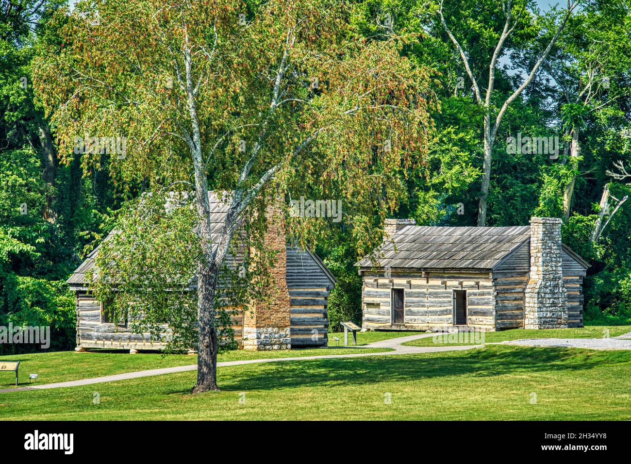 The First Hermitage Cabins at Andrew Jackson’s Hermitage in Nashville ...