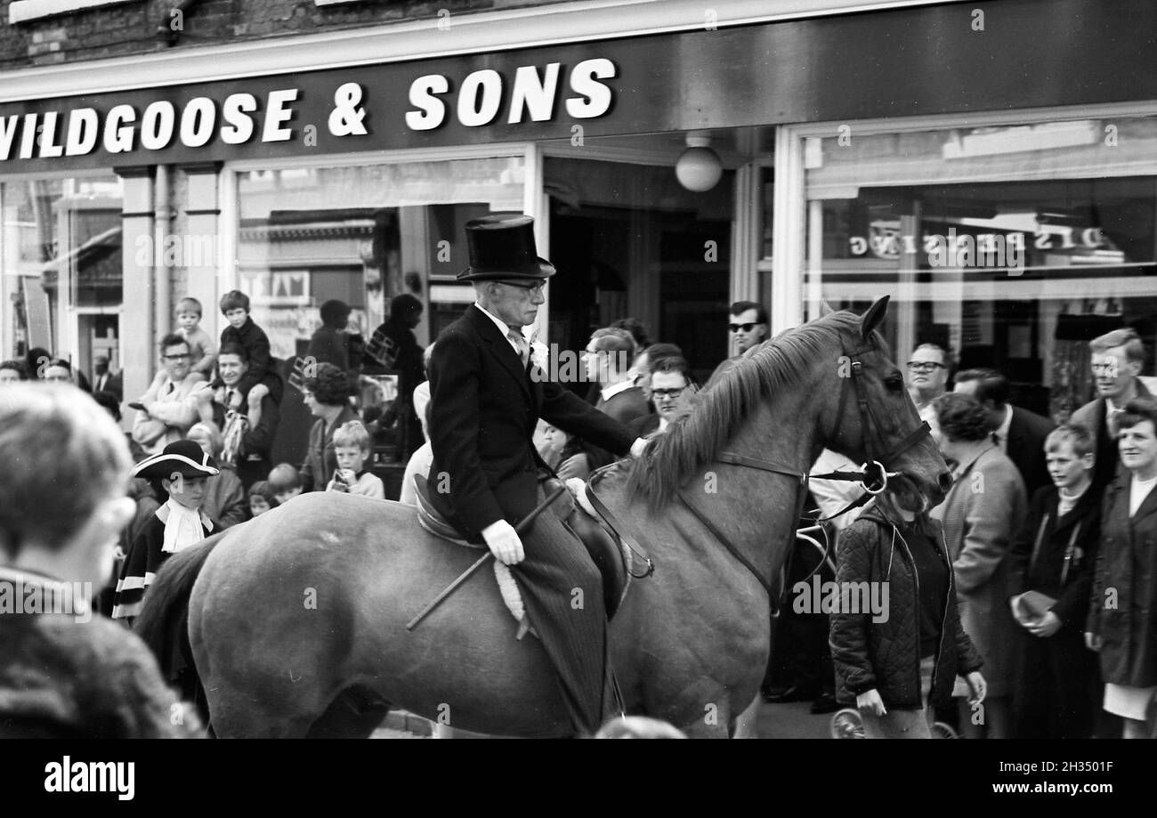 Leading the procession. 1965 Knutsford Royal May Day Procession through ...