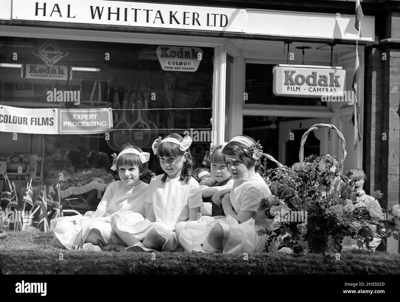 1965 Knutsford Royal May Day Procession through the streets of ...