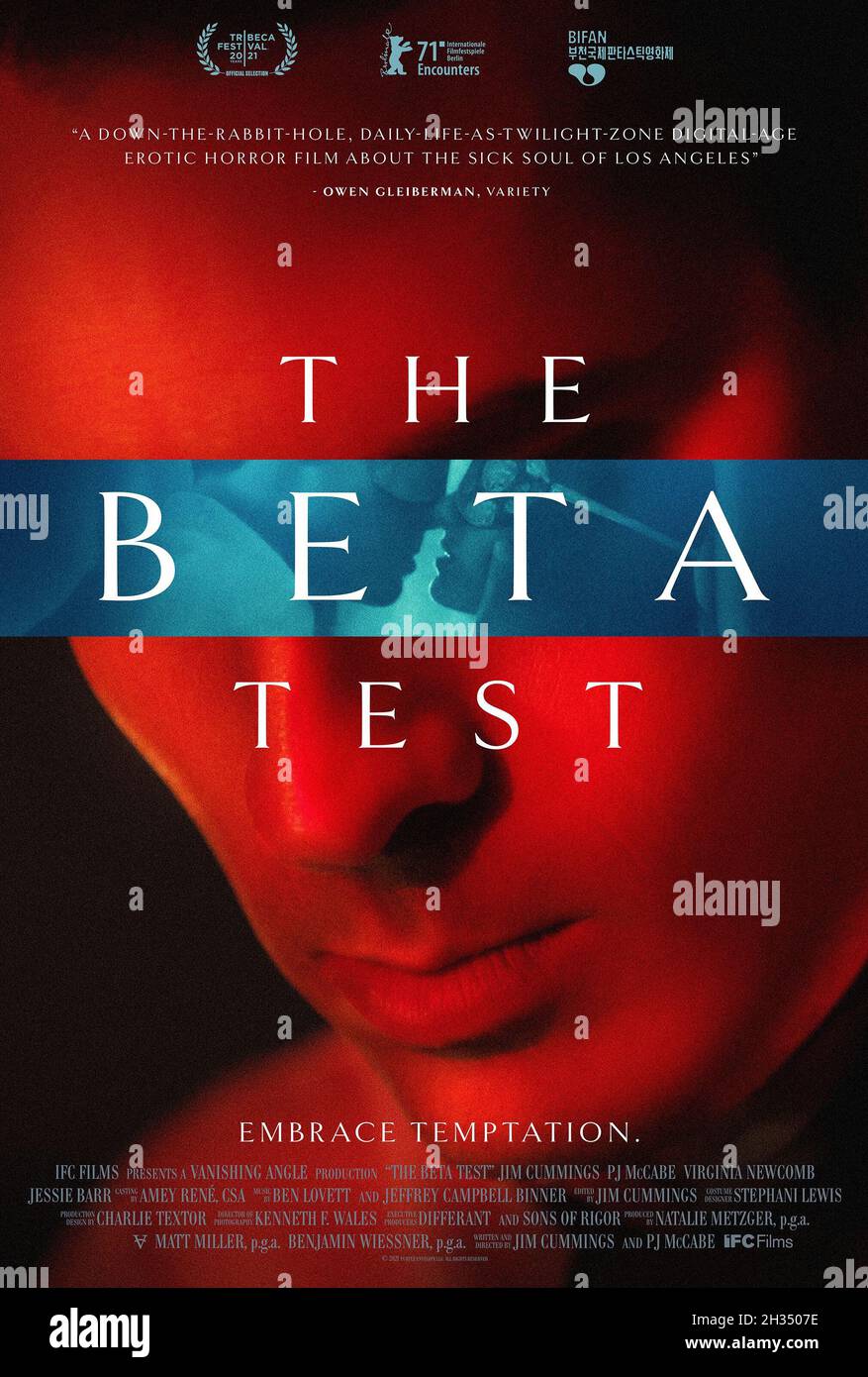 THE BETA TEST, poster, Jim Cummings, 2021. © IFC Films / Courtesy ...