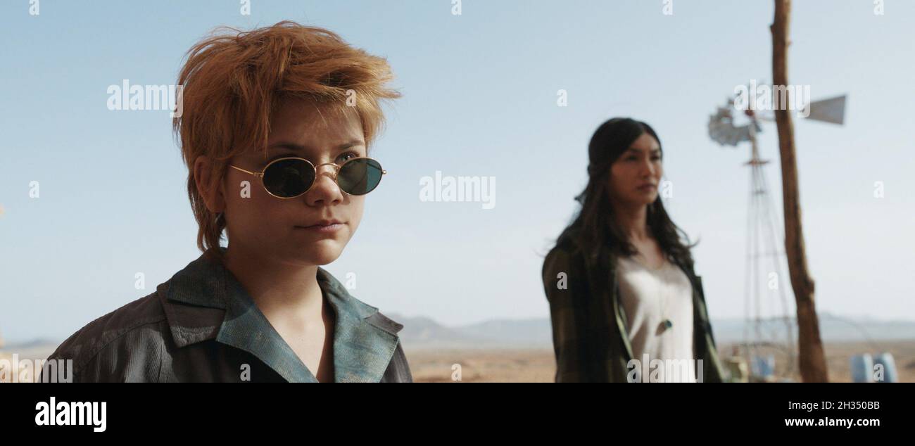 ETERNALS, from left: Lia McHugh as Sprite, Gemma Chan as Sersi, 2021 ...