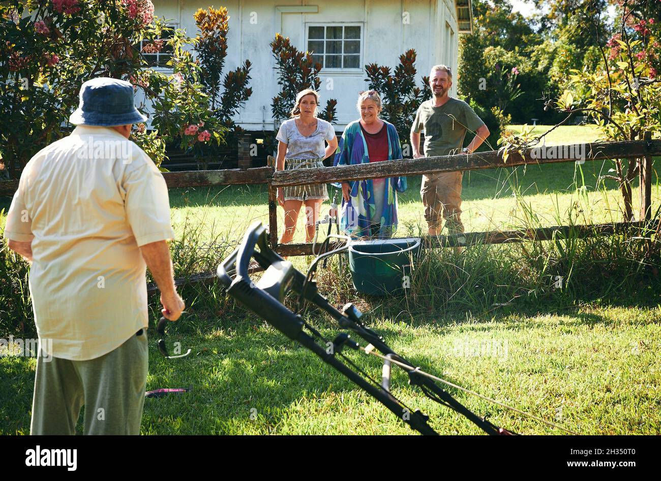 JUNE AGAIN, back, from left: Claudia Karvan, Noni Hazlehurst, Stephen ...