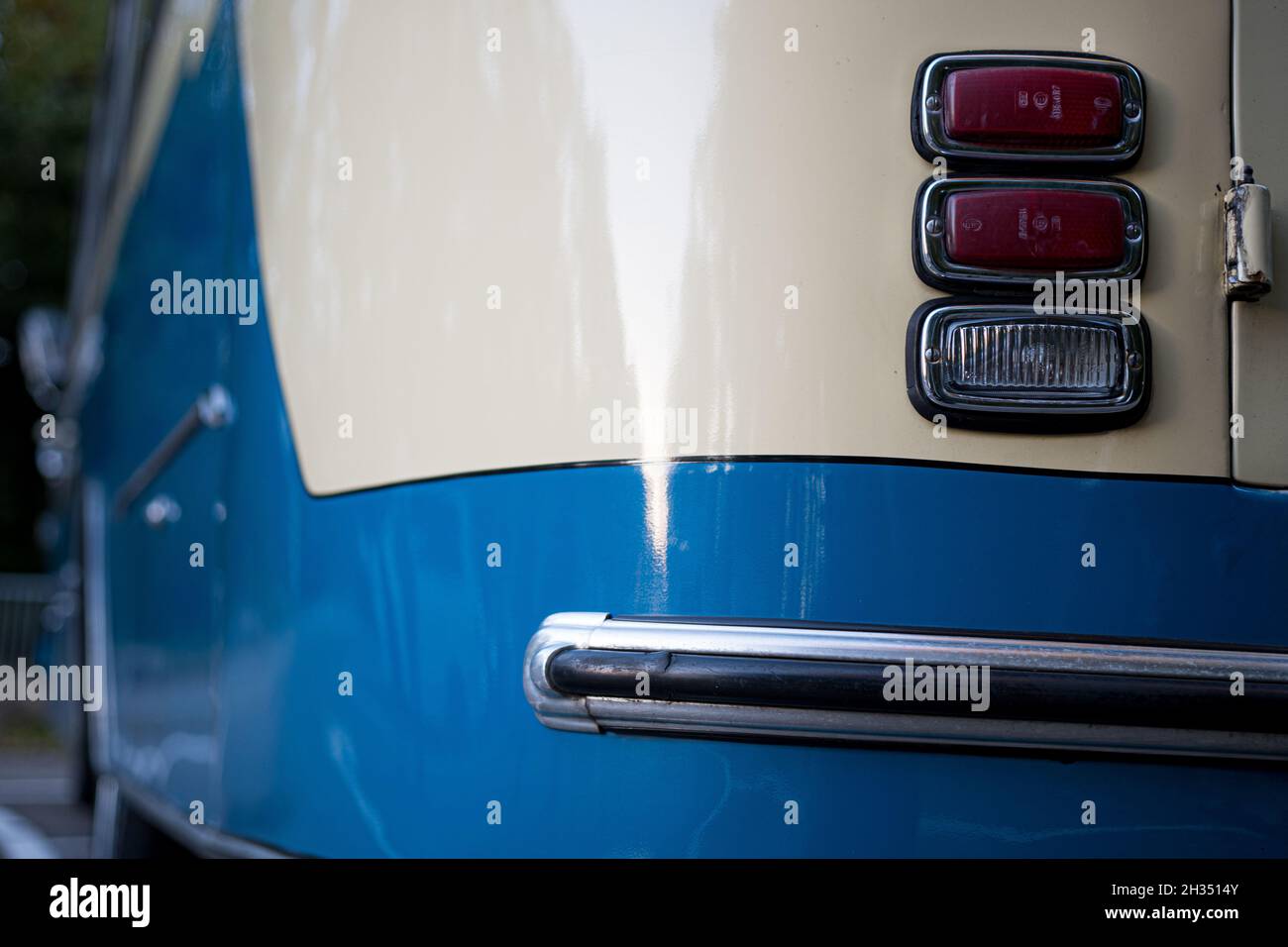 rear of a vintage bus Stock Photo - Alamy
