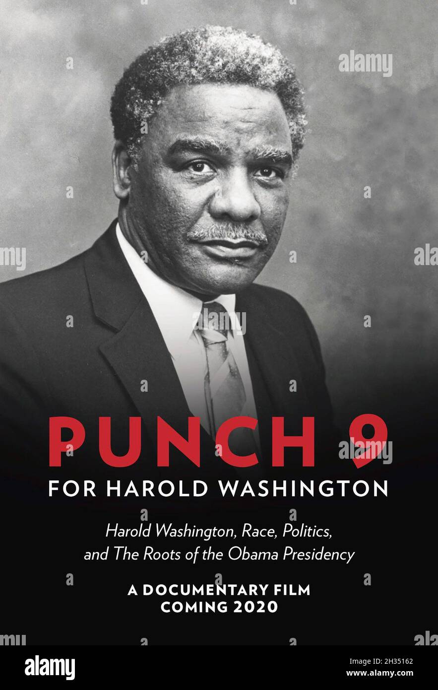 PUNCH 9 FOR HAROLD WASHINGTON, advance poster, Harold Washington, 51st ...